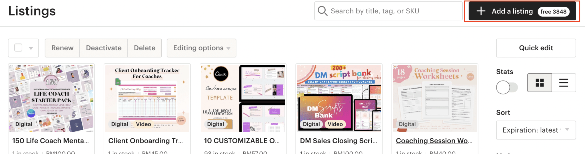 How to Get 40 Free Listings On Etsy - Anys Nadhilah